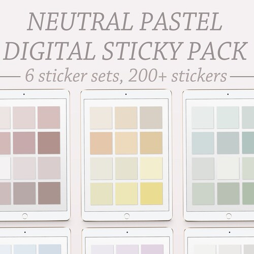 WINTER BLUE Digital Sticky Notes Goodnotes Sticker Book - Etsy