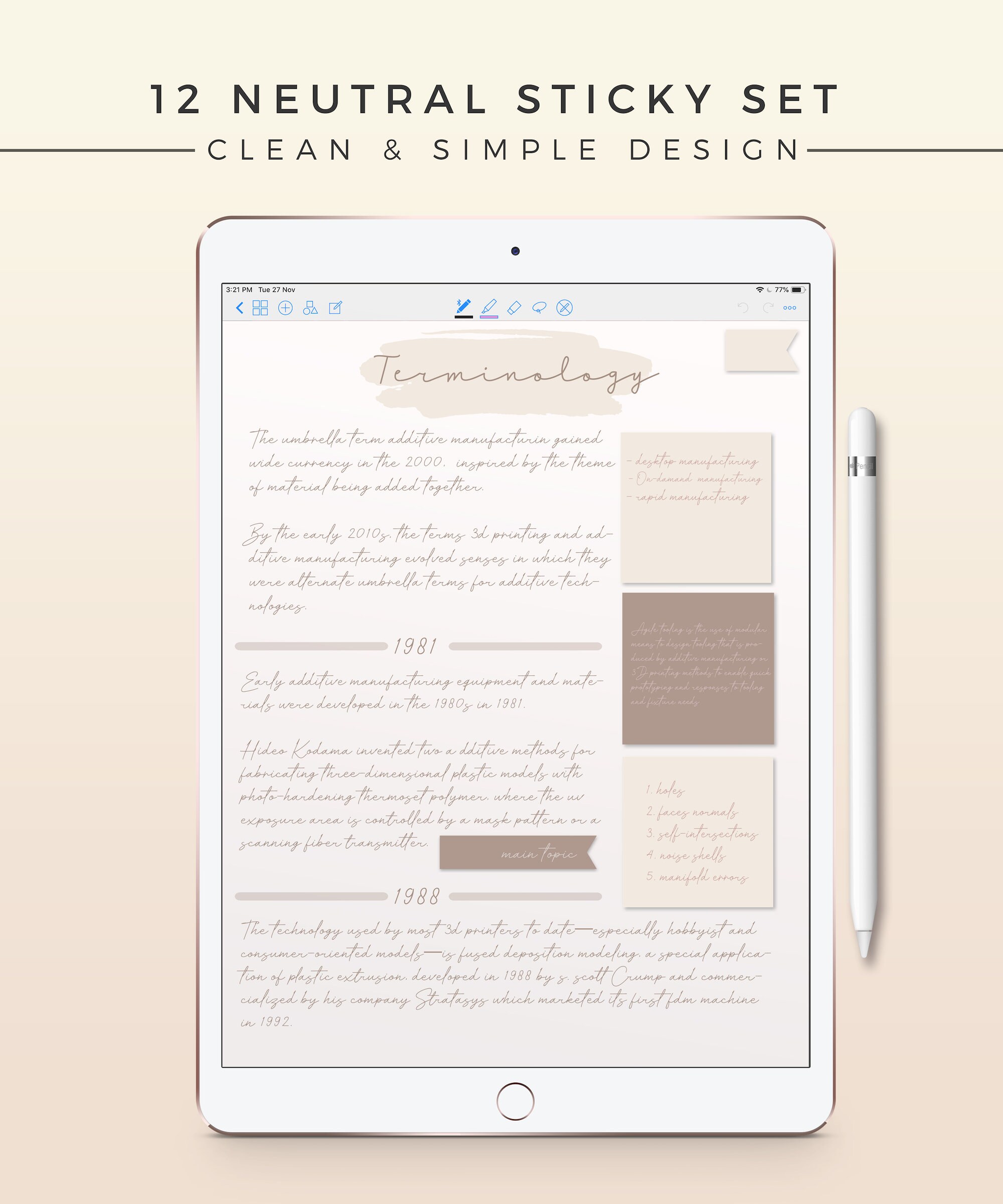 Papercraft Craft Supplies & Tools Digital Notes Digital Planner 12 Dark ...