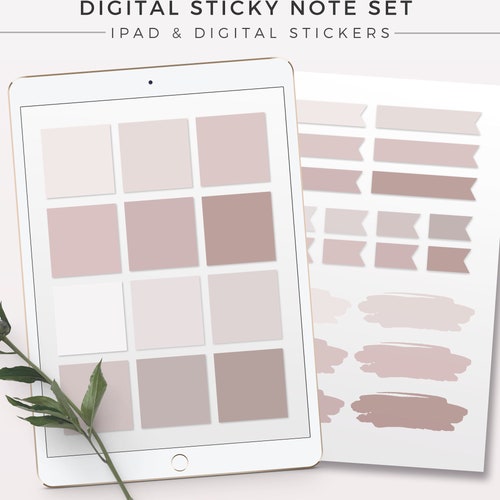 12 Neutral Sticky Notes Ipad Sticky Note Digital Planner - Etsy UK