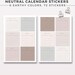 2023 NEUTRAL Digital Calendar Sticky Notes | iPad Sticky Notes ...