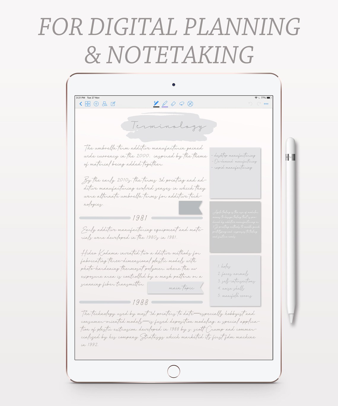 6 NEUTRAL PASTEL Digital Sticky Notes Pack Goodnotes Sticker - Etsy