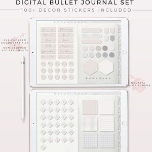 RUSTIC BLACK Digital Bullet Journal Kit | Digital Planner, iPad ...