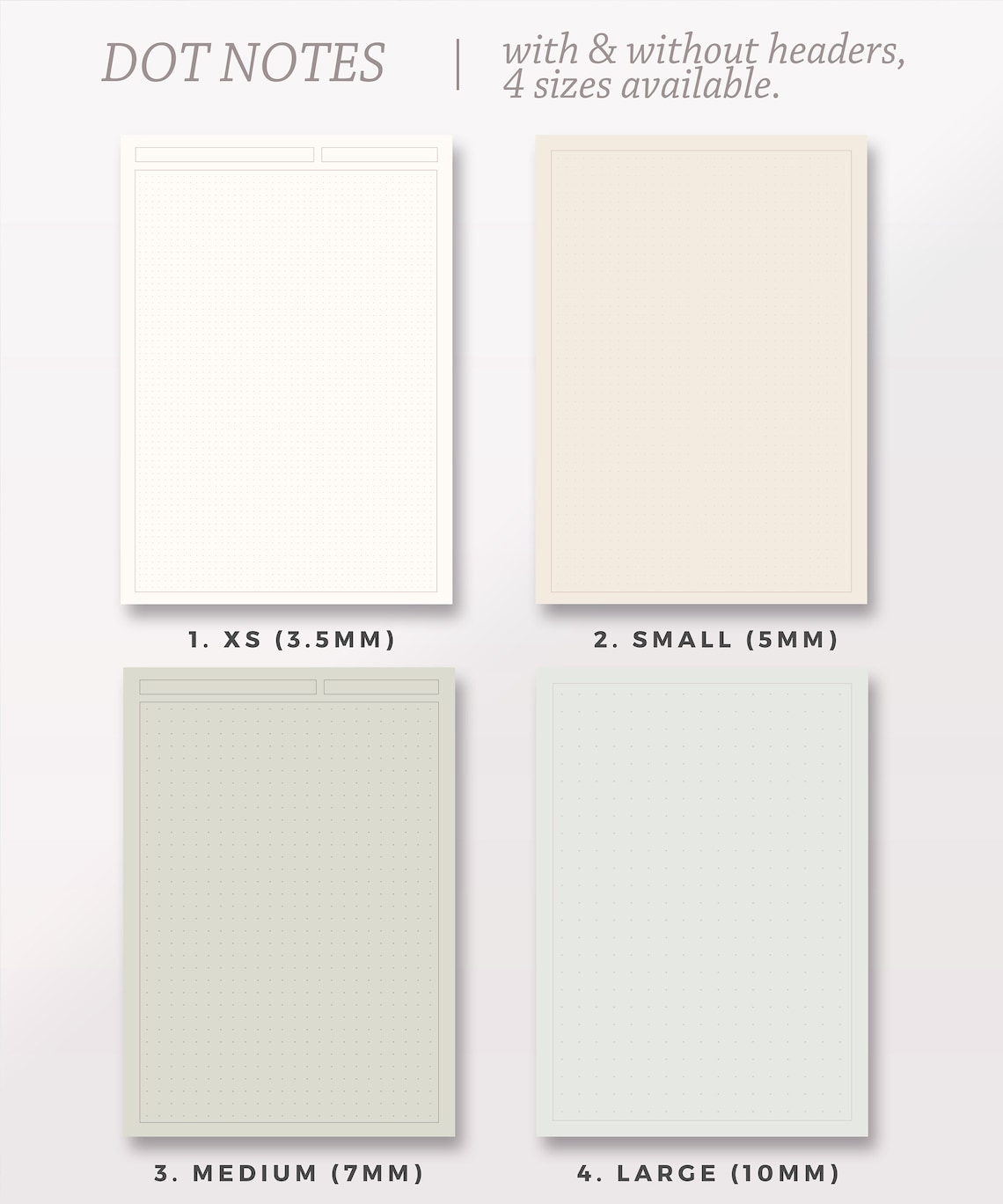 NEUTRAL Digital Note Template Neutral Goodnotes Template | Etsy