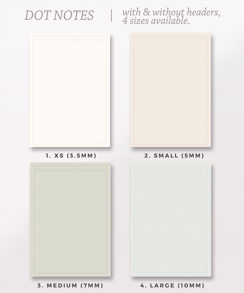 NEUTRAL Digital Note Template | Neutral Goodnotes Template | Digital ...