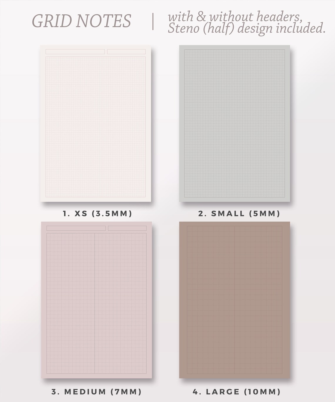 NEUTRAL Digital Note Template Neutral Goodnotes Template | Etsy