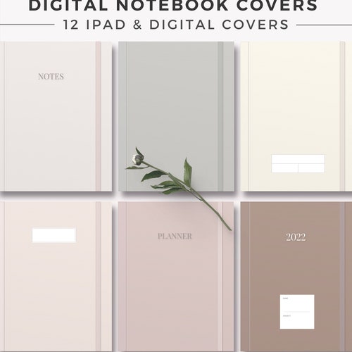 NEUTRAL Digital Note Covers Goodnotes Template Digital - Etsy