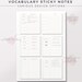 MONO Voca Sticky Notes iPad Sticky Note, Digital Planner, Goodnotes ...