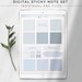 WINTER BLUE Digital Sticky Note Set Neutral Sticky Notes - Etsy