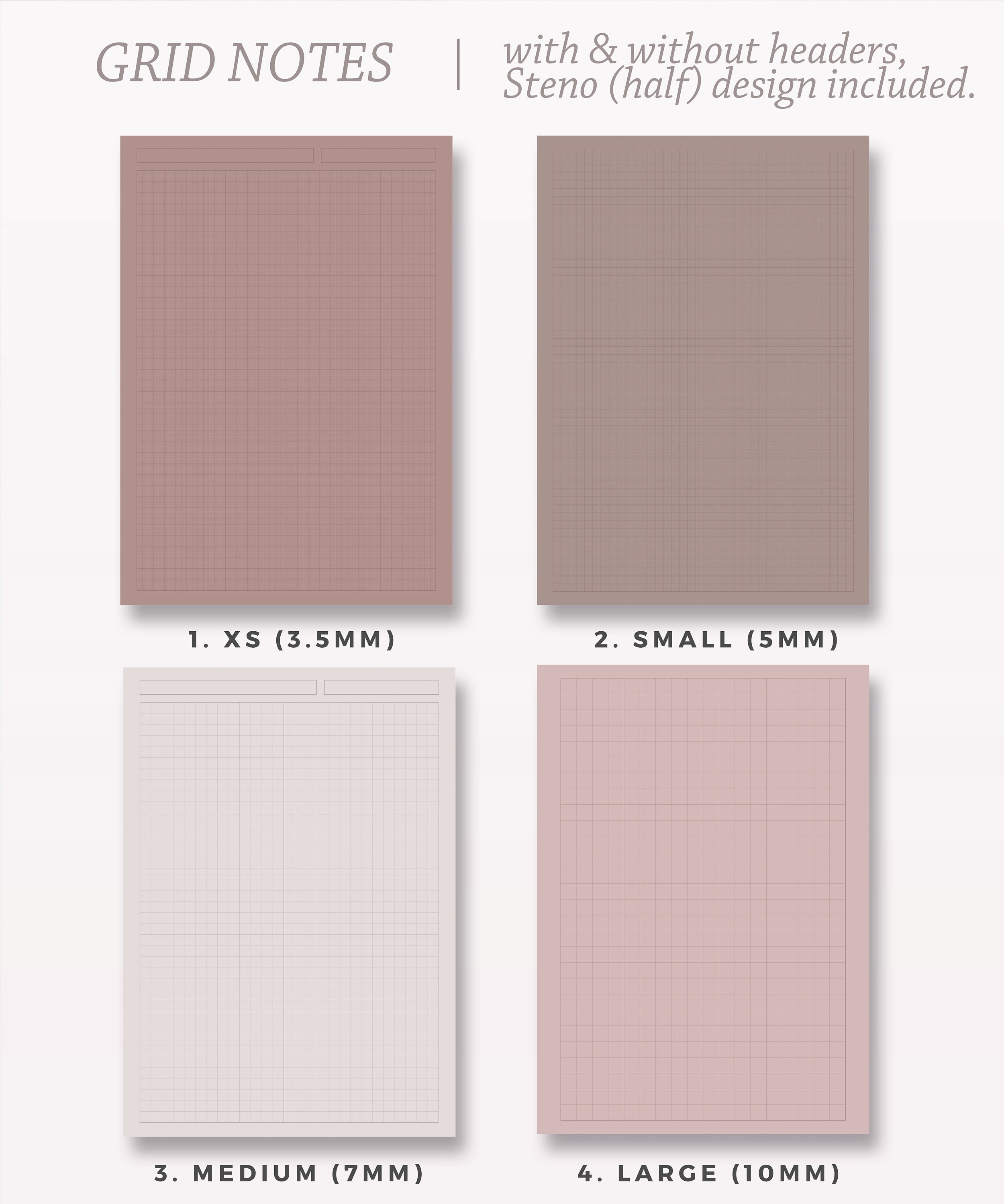 ROSY BRICKS Digital Note Template Neutral Goodnotes Template - Etsy