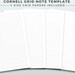 SIMPLE Cornell Grid Note Template A4 & LETTER Printable - Etsy