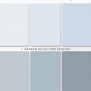 WINTER BLUE Digital Note Template | Neutral Goodnotes Template ...