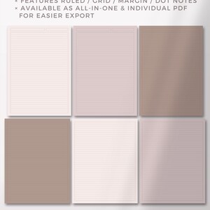 NEUTRAL Digital Note Template | Neutral Goodnotes Template | Digital ...