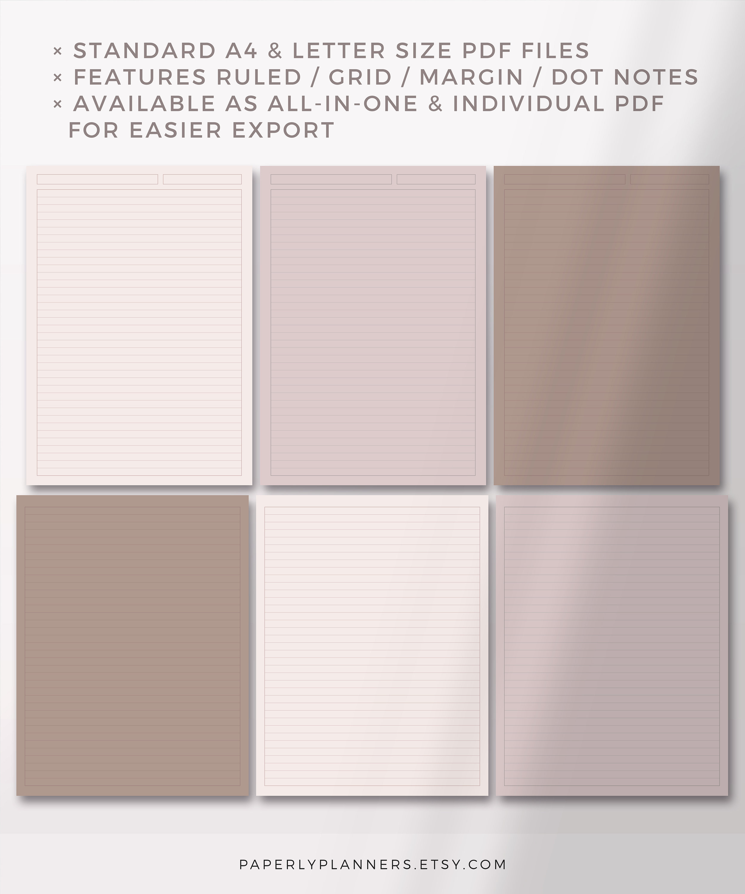 NEUTRAL Digital Note Template Neutral Goodnotes Template Digital ...