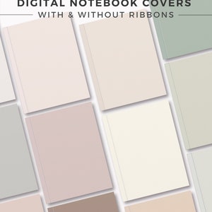 NEUTRAL Digital Note Covers | Goodnotes Template | Digital Notebook ...