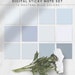 WINTER BLUE Digital Sticky Note Set Neutral Sticky Notes - Etsy