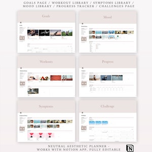 SIMPLE Health Tracker Notion Template | Notion Health and Fitness ...