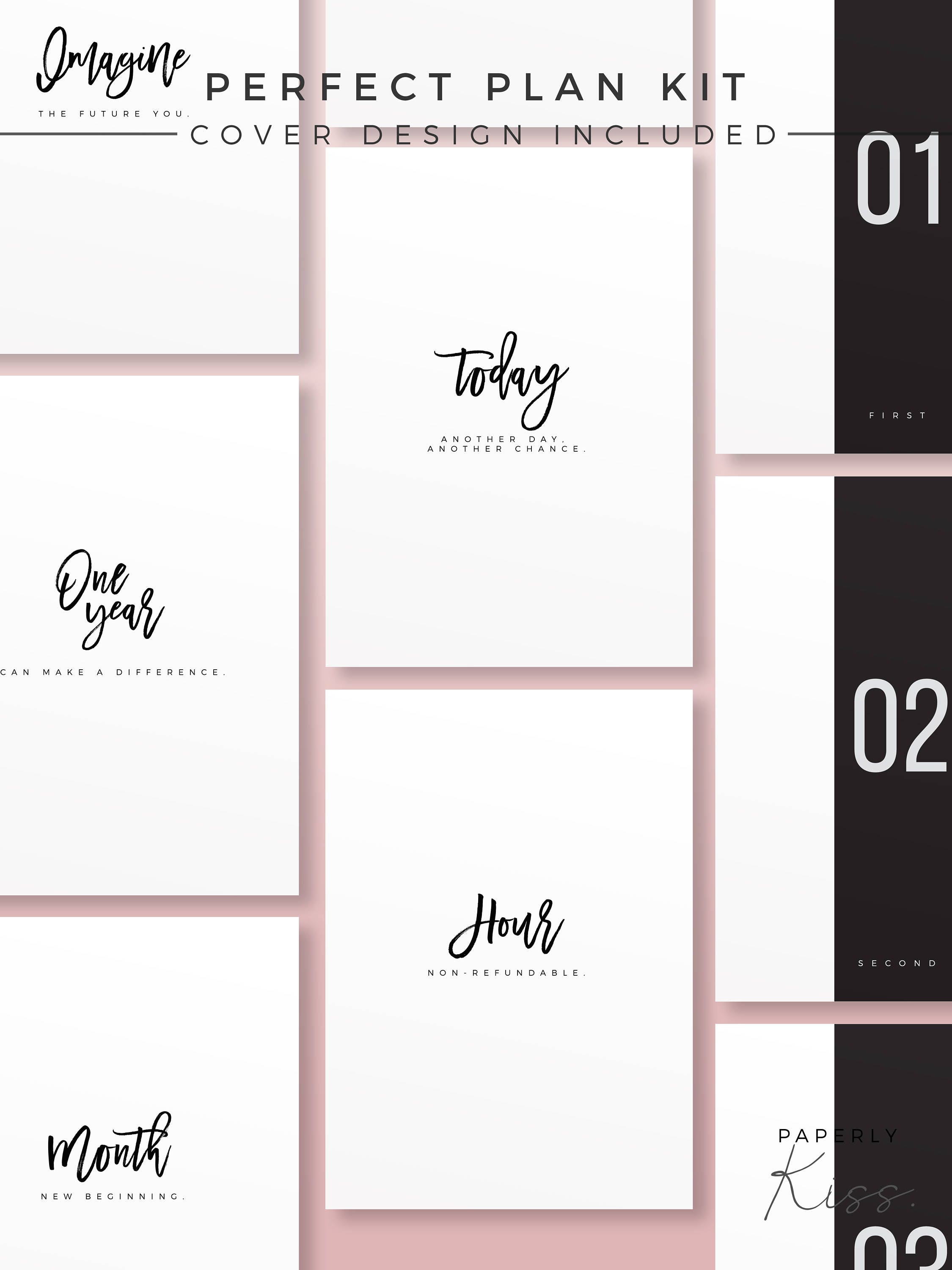 Perfect Plan Kit Printable Planner Bundle Modern Life | Etsy