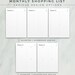 SO SIMPLE Shopping List Monthly Shopping Planner Printable - Etsy