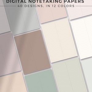 NEUTRAL Digital Note Template | Neutral Goodnotes Template | Digital ...