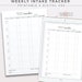 Weekly Intake Tracker | Diet Planner, Printable Planner Inserts ...