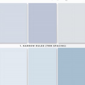 WINTER BLUE Digital Note Template | Neutral Goodnotes Template ...