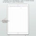SIMPLE 4-size Grid Note Template A4 & LETTER Printable Note Inserts ...