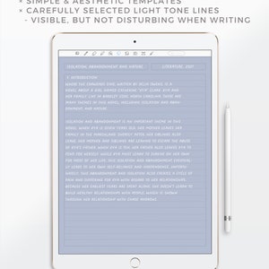 WINTER BLUE Digital Note Template | Neutral Goodnotes Template ...