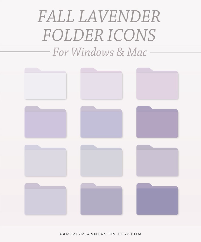 6 NEUTRAL PASTEL Folder Icons Pack Mac and Windows - Etsy