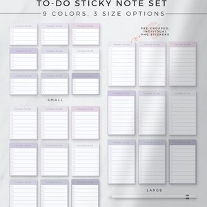 FALL LAVENDER To-do Sticky Notes | Digital Sticky Notes, Neutral iPad ...
