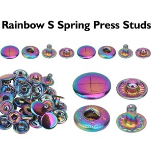 S Spring Snap Fasteners, Rainbow S Spring Snaps, Metal S Spring Press ...