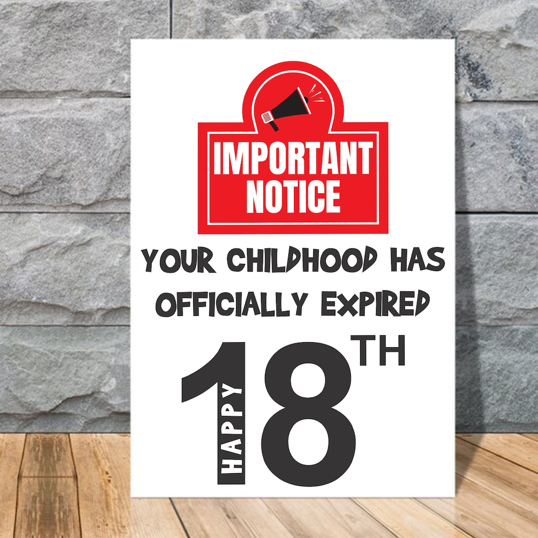 Personalised Happy Birthday Card Custom Any Age Your Childhood Has ...