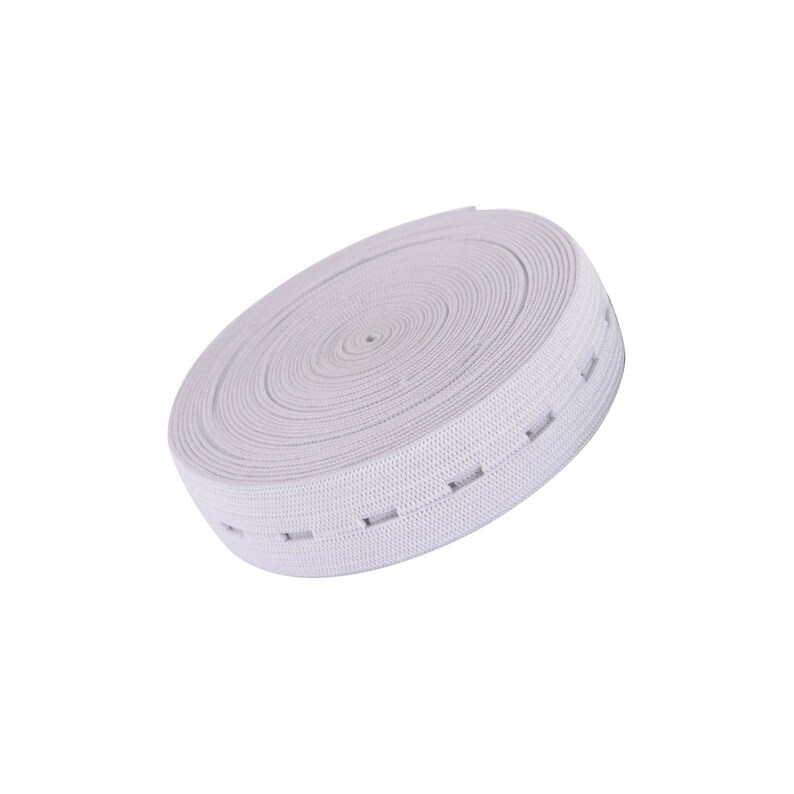 25mm Button Hole Elastic Tape Stretchable Cord for Trouser - Etsy UK