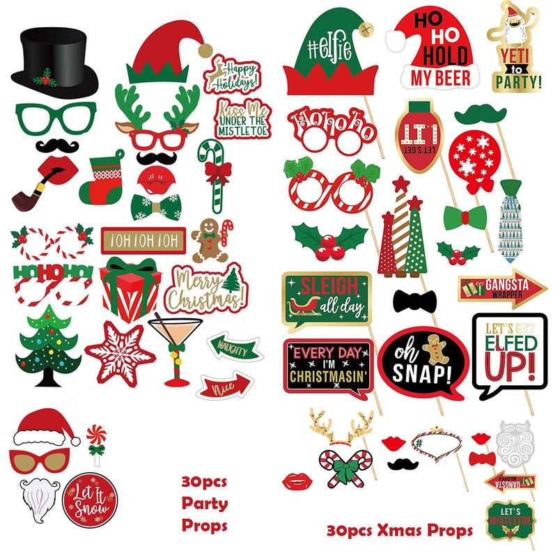Christmas Party Photo Booth Props Inflatable Christmas Party - Etsy