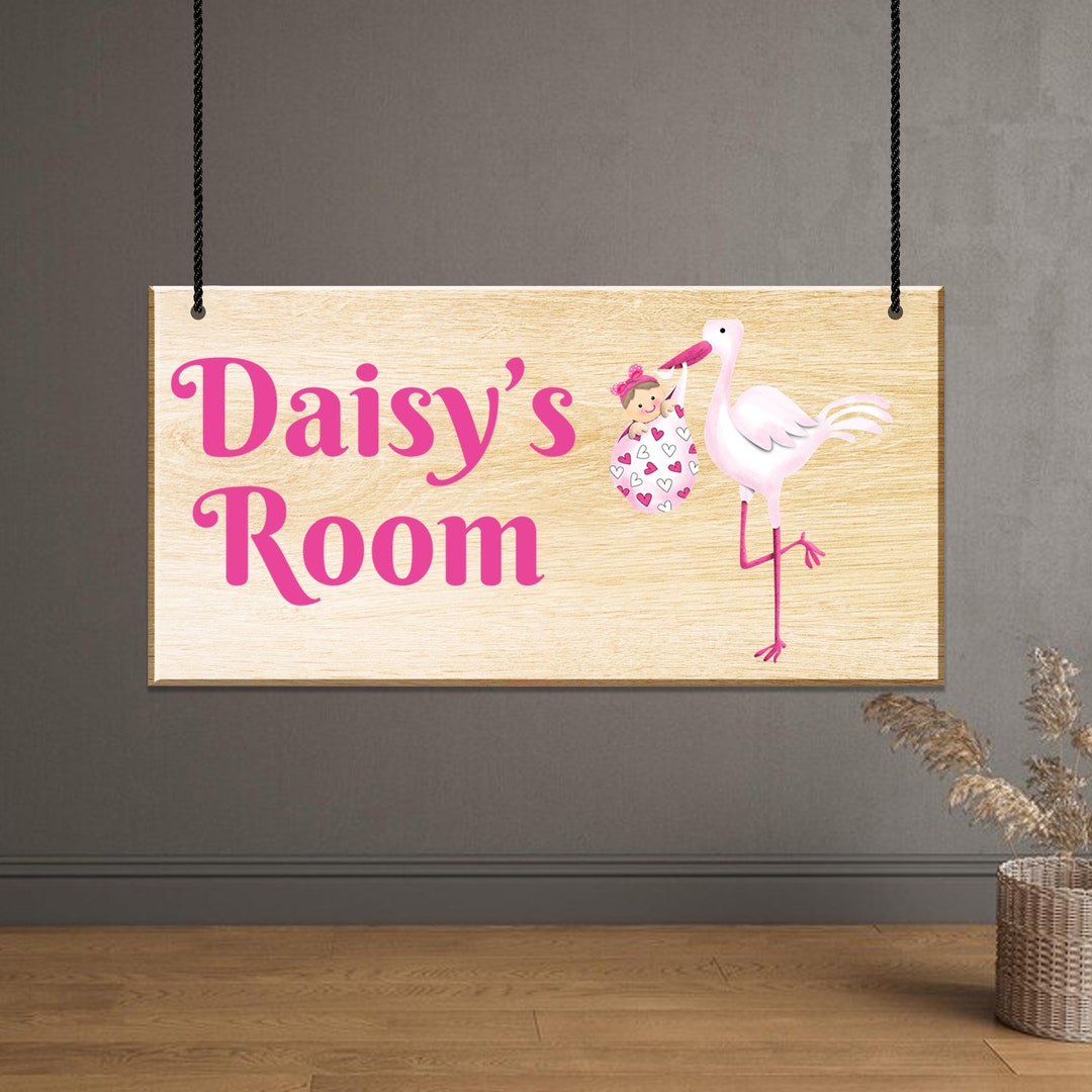 Personalised Kids Room Sign Custom With Any Name House Wall Door Decor ...