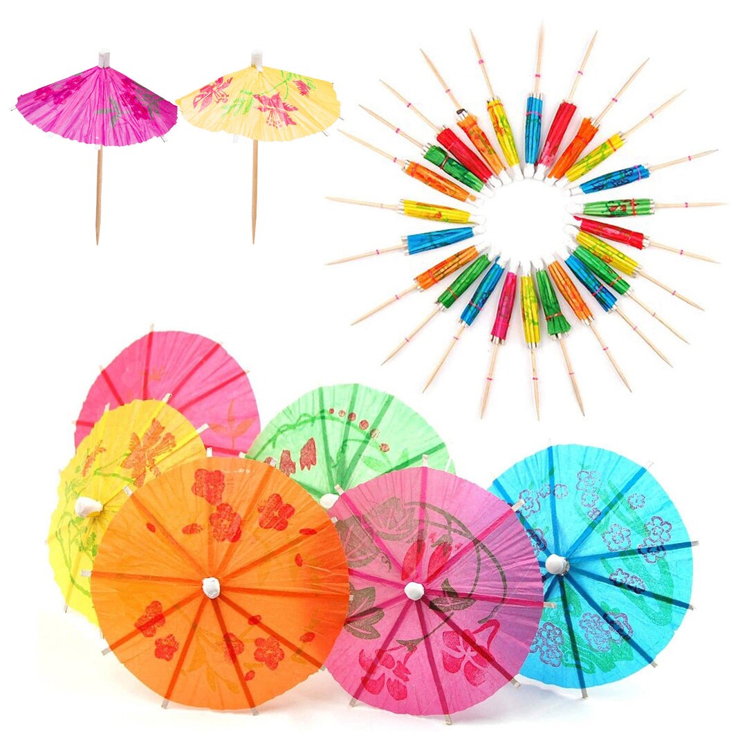 50pcs Umbrellas Wedding Summer Party Food Drink Decorations Picks ...