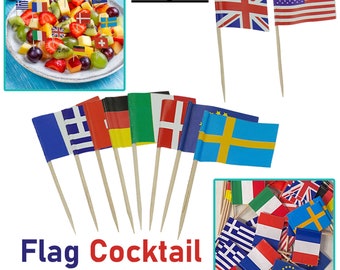 World Flags Cake Toppers - Etsy