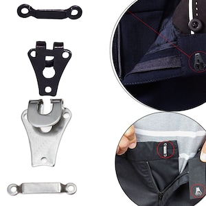 50 X 9mm Trouser Hook and Bar Sewing Eye Closure Fasteners for Trousers ...