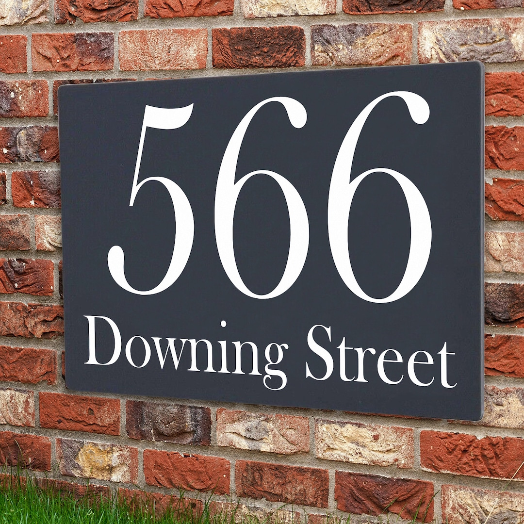 House Numbers Plaques Acrylic Door Number Plaques for Wall Personalised ...