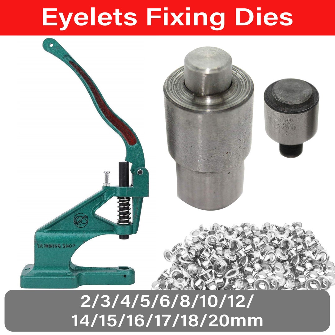 2mm-20mm Eyelets Grommets Fixing Dies Set With Hand Press Universal ...