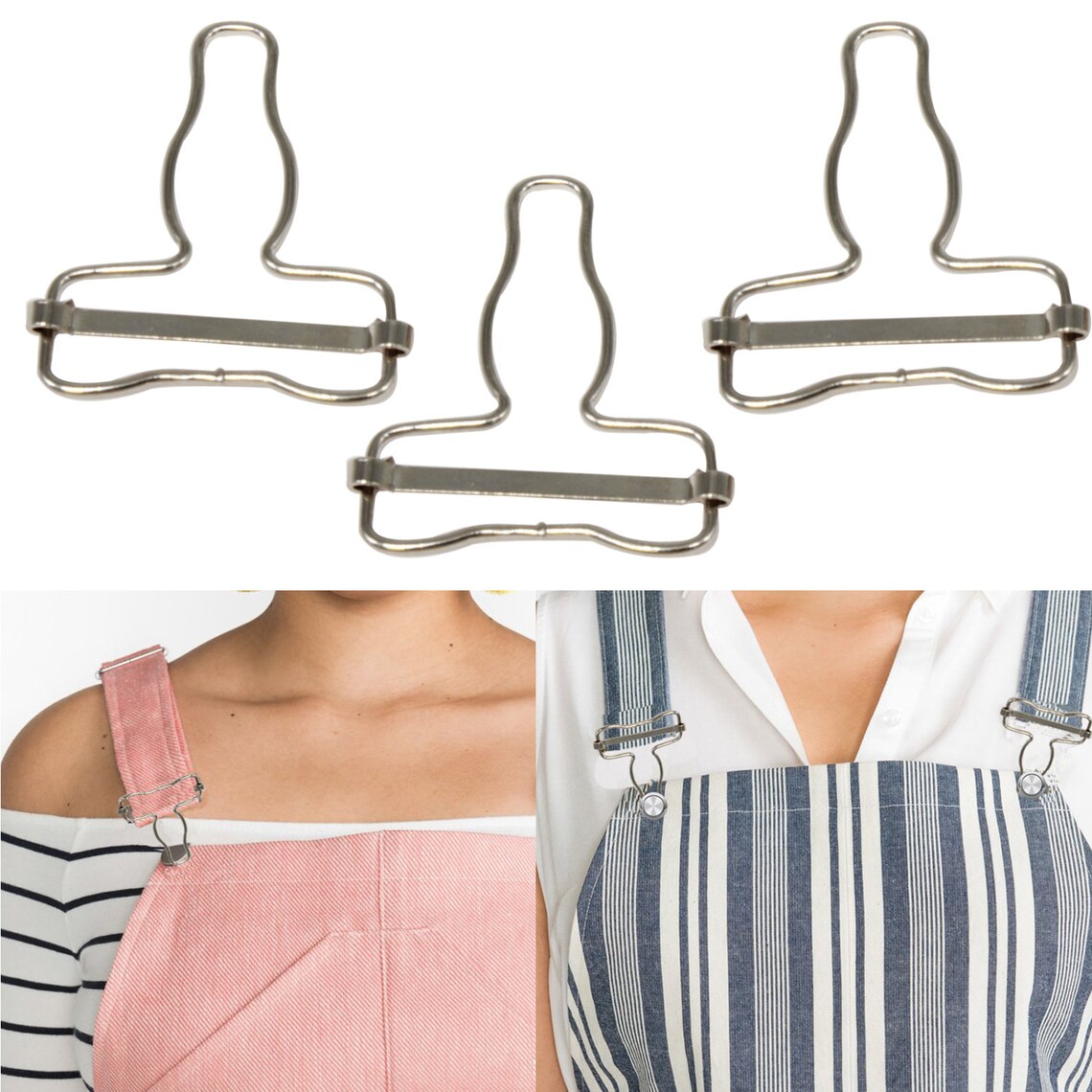 40mm Metal Silver Dungaree Buckles Fasteners Clip for - Etsy UK