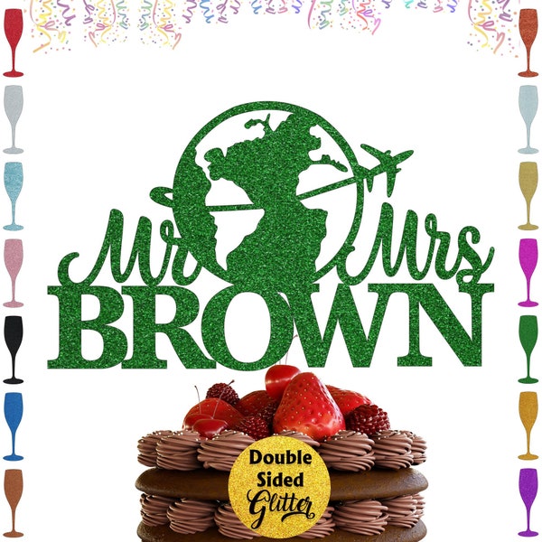 World Map Cake Topper - Etsy UK