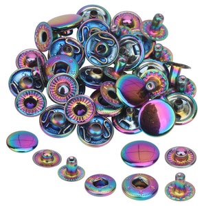 S Spring Snap Fasteners, Rainbow S Spring Snaps, Metal S Spring Press ...