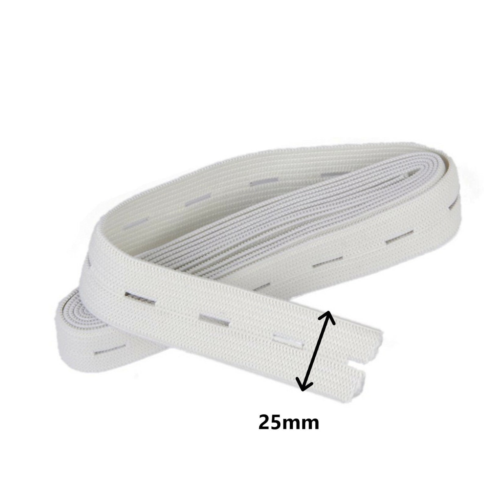 25mm Button Hole Elastic Tape Stretchable Cord for Trouser - Etsy UK