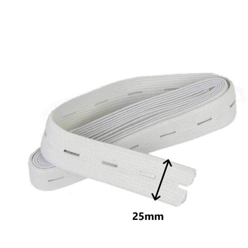 25mm Button Hole Elastic Tape Stretchable Cord for Trouser - Etsy UK