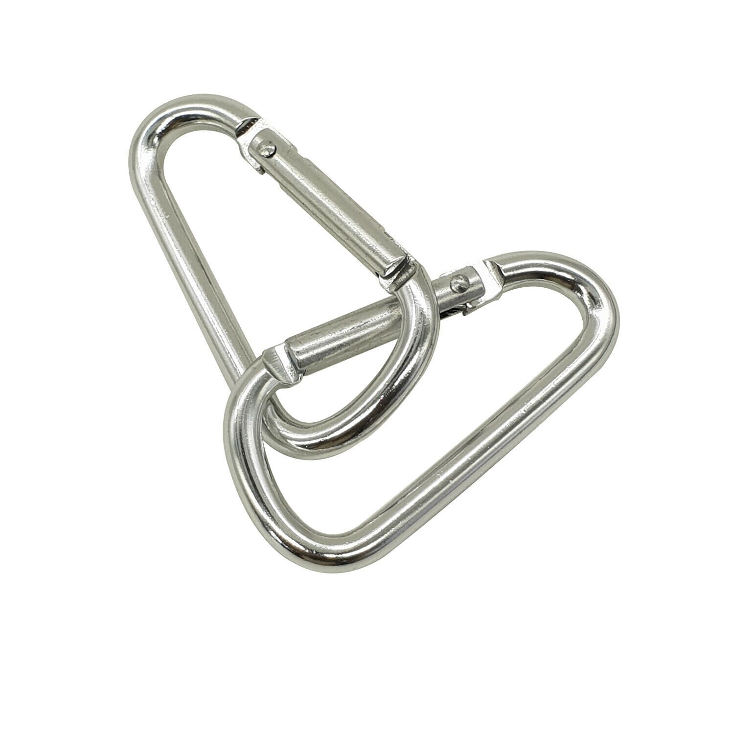 Silver Carabiner Small Spring Clip Snap Clasp Hook Keyring - Etsy UK