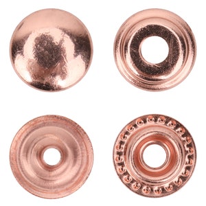 10MM Press Studs 4 Parts Durable Snap Fasteners No Sew Metal Buttons ...