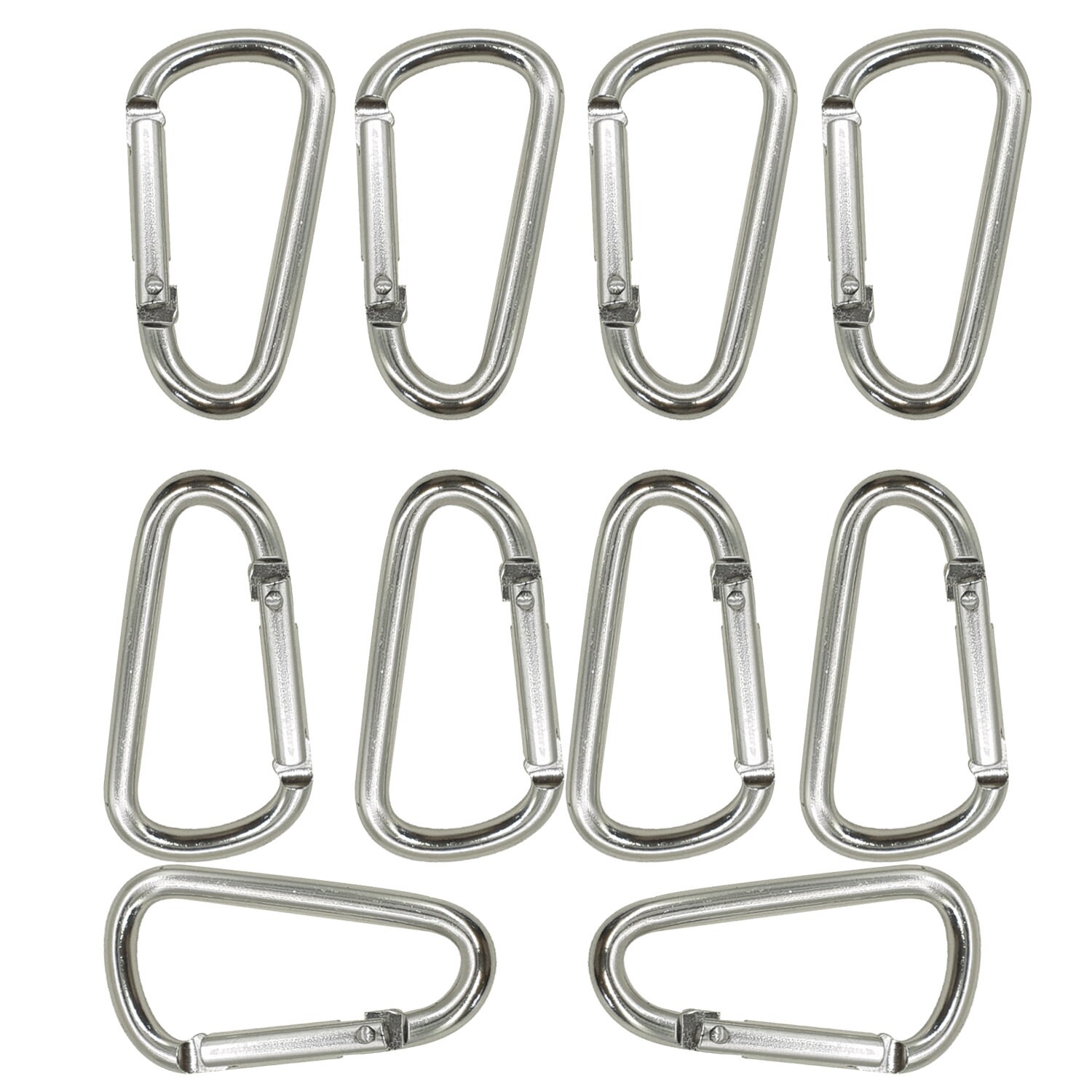 Silver Carabiner Small Spring Clip Snap Clasp Hook Keyring - Etsy UK