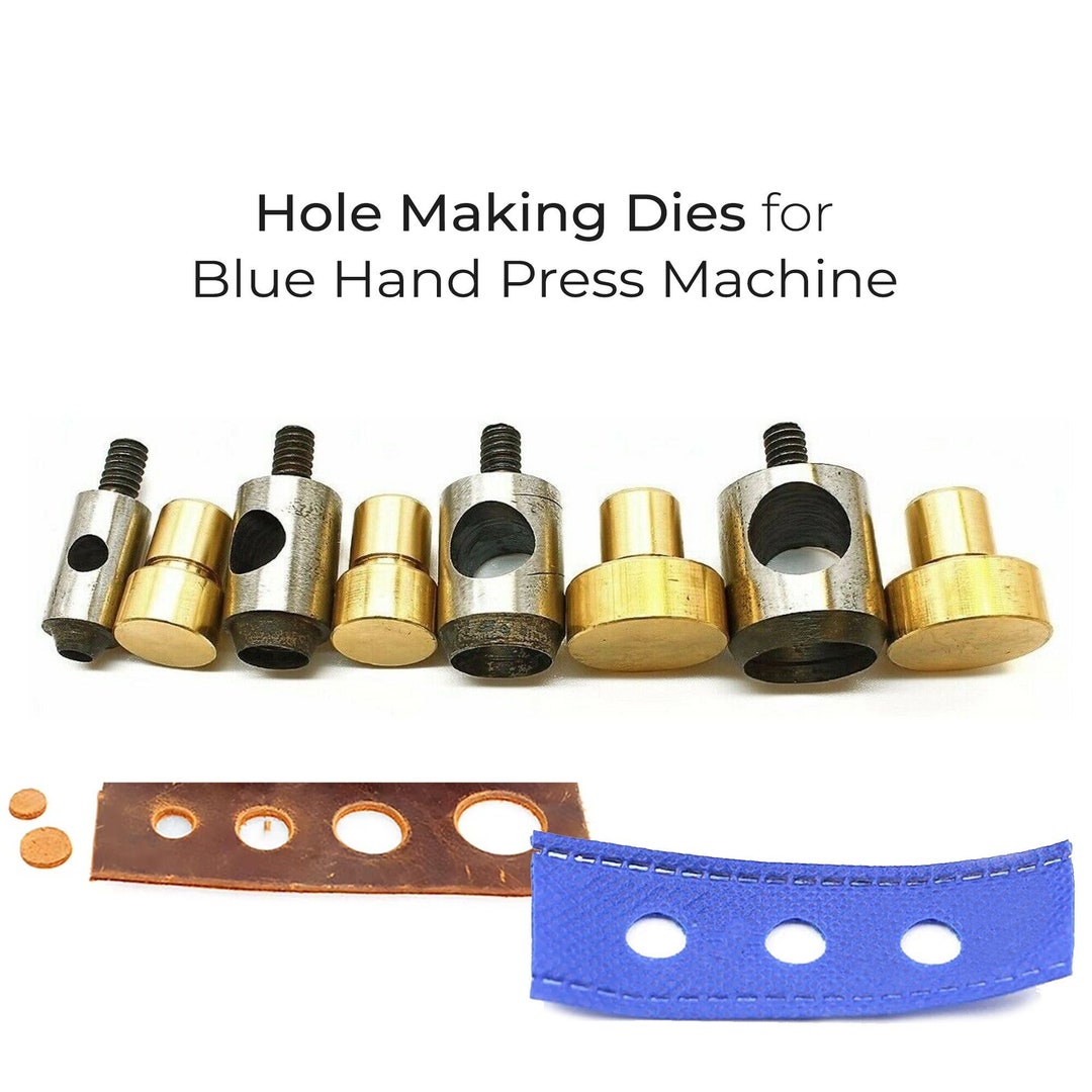 2mm-20mm Gold Base Hole Cutter Punch Dies for Universal Blue Hand Press ...