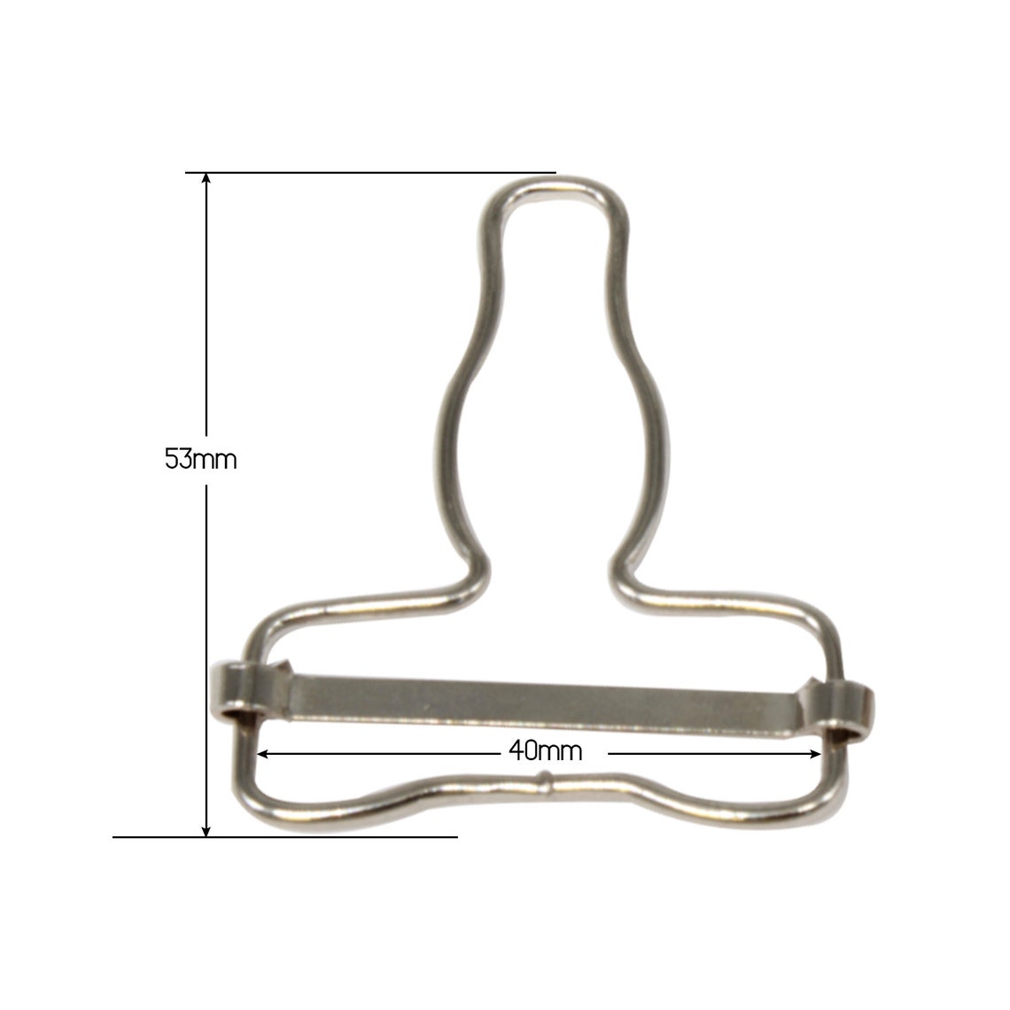 40mm Metal Silver Dungaree Buckles Fasteners Clip for - Etsy UK