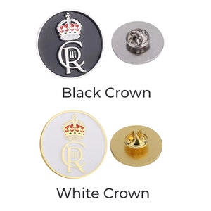 King Charles III Pin Badge Enamel Pin Badges Official Emblem Cypher ...